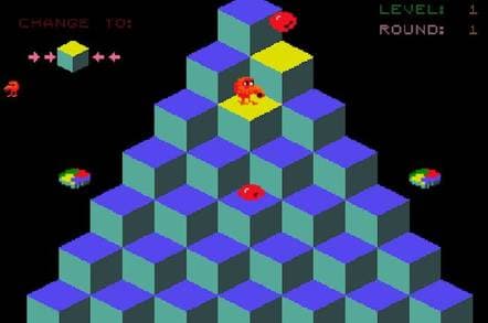 Qbert | 1982 | Puzzle | Retro Arcade Flash Game | Arcader.com