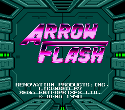 Arrow Flash | SEGA 1990 | Shooter Game | Sci-Fi | Arcader.com