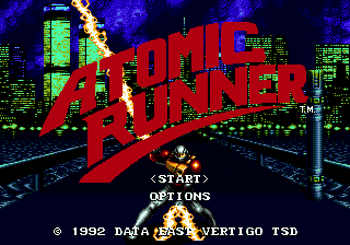 Atomic Runner | 1988 | Data East | SEGA Genesis Game | Arcader.com