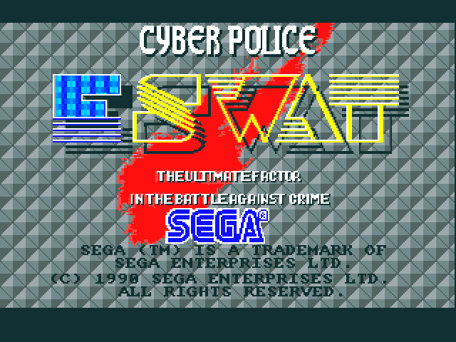 ESWAT: Cyber Police | SEGA Genesis | Free Retro Games | Arcader.com
