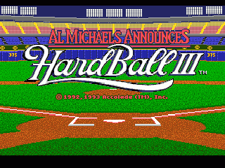 HardBall 3 | SEGA Genesis | Free Retro Games | Arcader.com