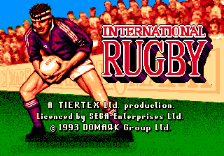 International Rugby | SEGA Genesis | Free Retro Games | Arcader.com