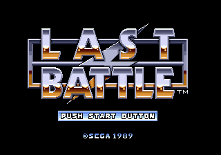 Last Battle | SEGA Genesis | Free Retro Games | Arcader.com