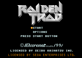 Raiden | SEGA Genesis | Free Retro Games | Arcader.com