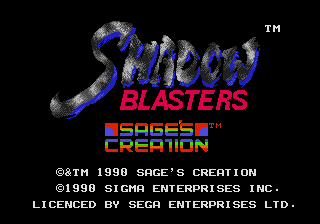 Shadow Blasters | SEGA Genesis | Free Retro Games | Arcader.com